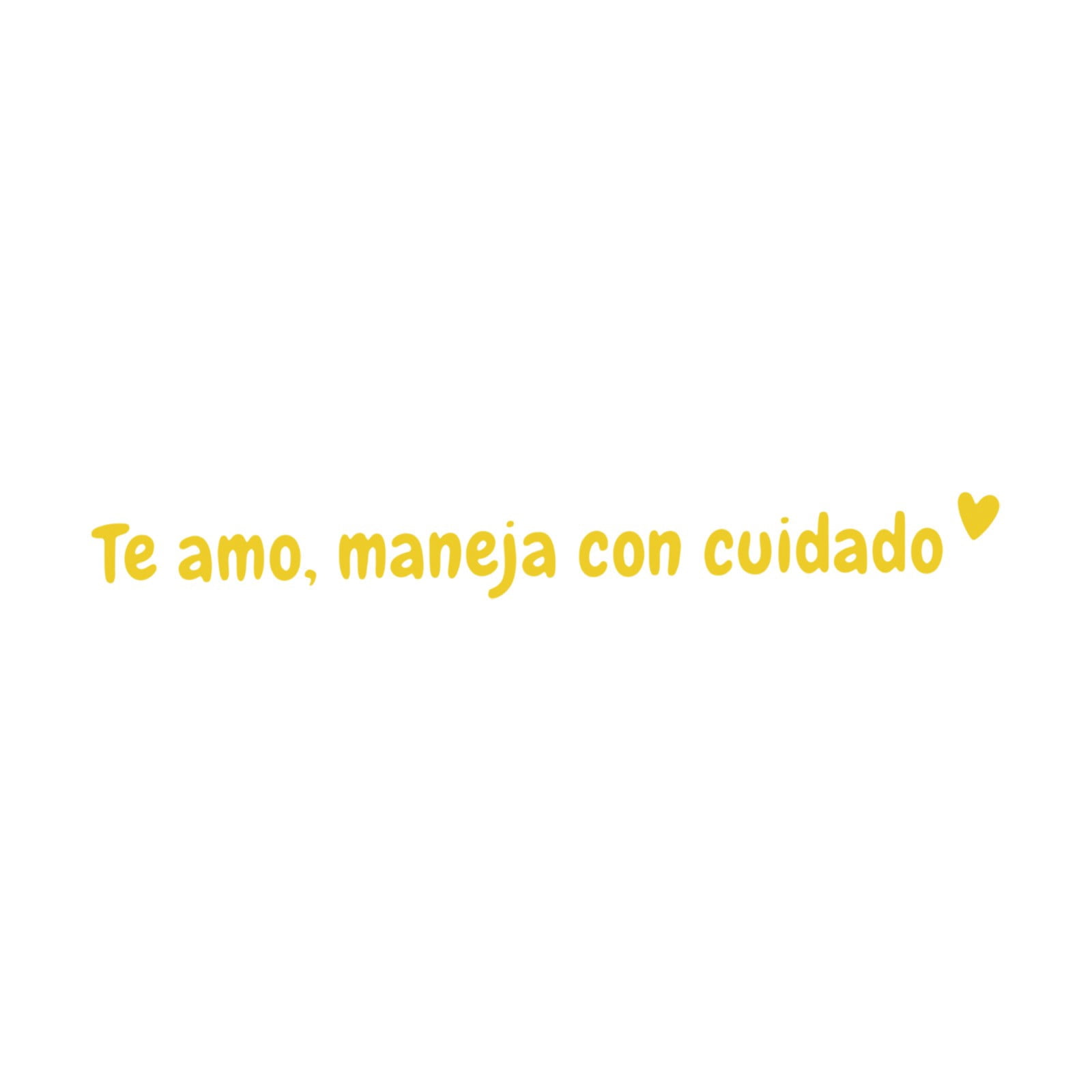 ToyKingdee Spanish “Te Amo, Maneja con Cuidado” Inspirational Vinyl ...