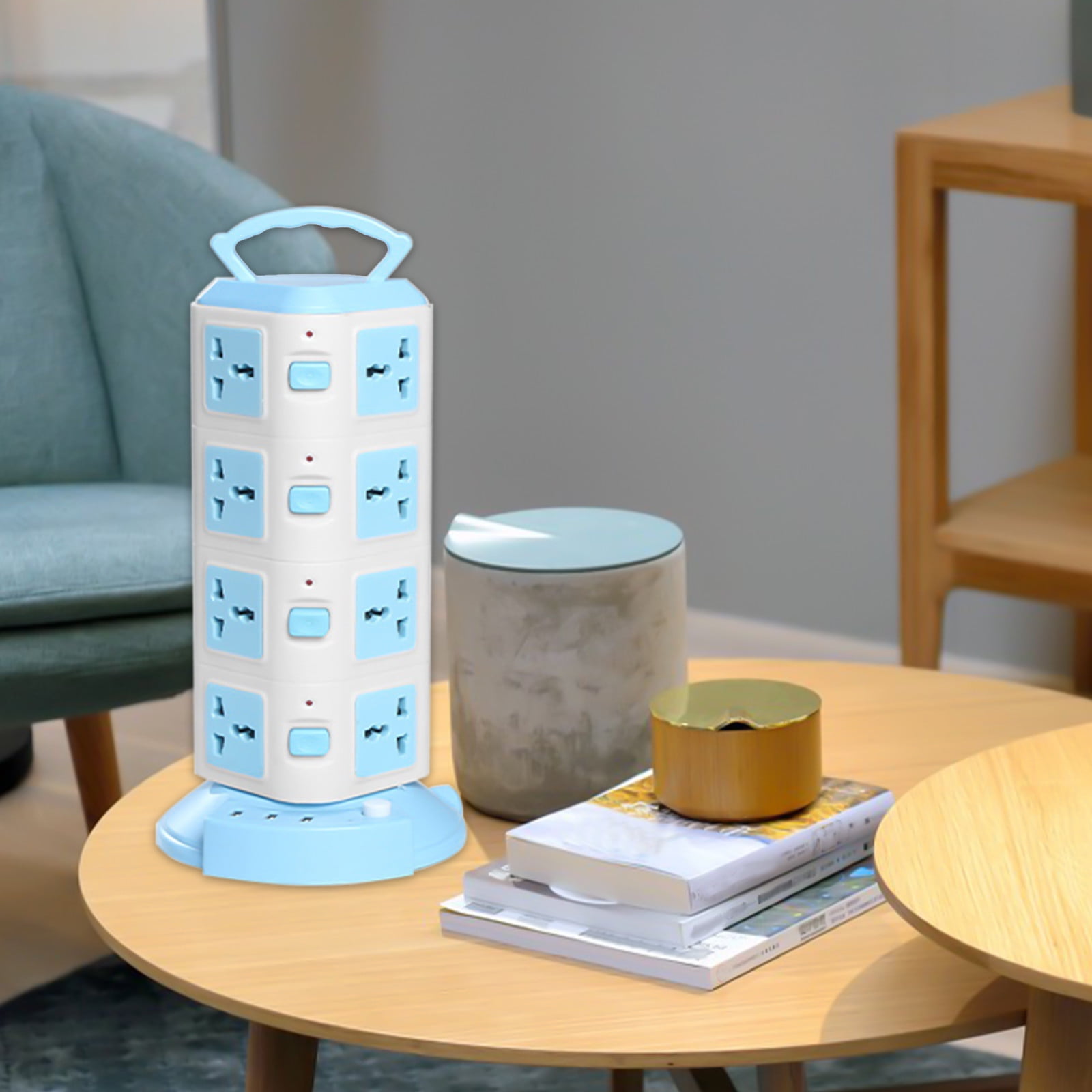 ToyKingdee Tower Surge Protector Power Strip Multi Plug Outlet ...