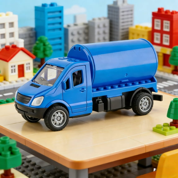 ToyKingdee Toy Simulation Inertial Toy Car Model Car Stall Toy Blue ...