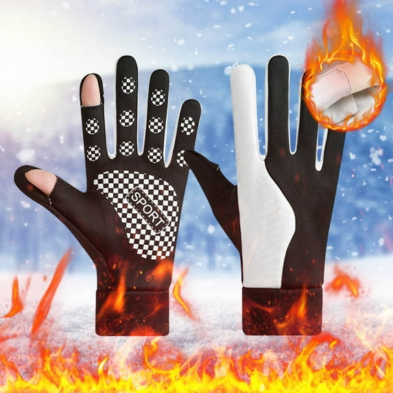 ToyKingdee Winter Touch Screen Gloves Winter Warm Thick Velvet Gloves ...
