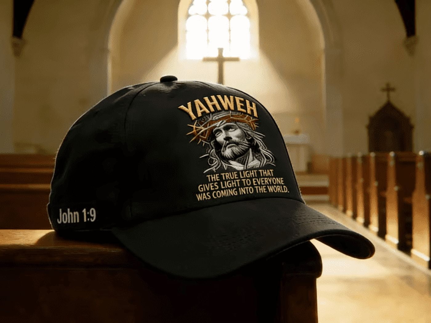 ToyKingdee Yahweh The True Light Faith Commemorative Cap, Christian ...