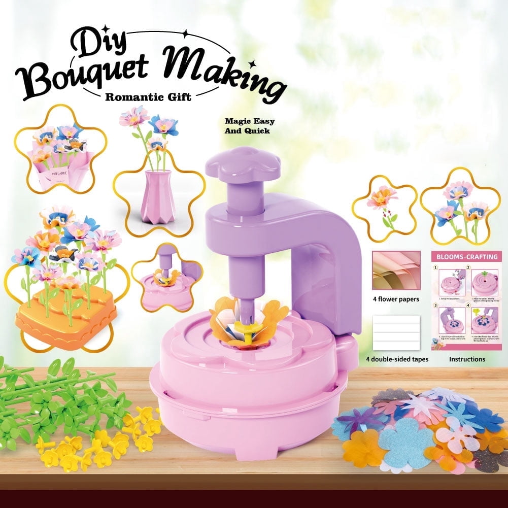 ToyM Fabric Flower Bouquets Toys, DIY Craft Kits Toys for Kids ...