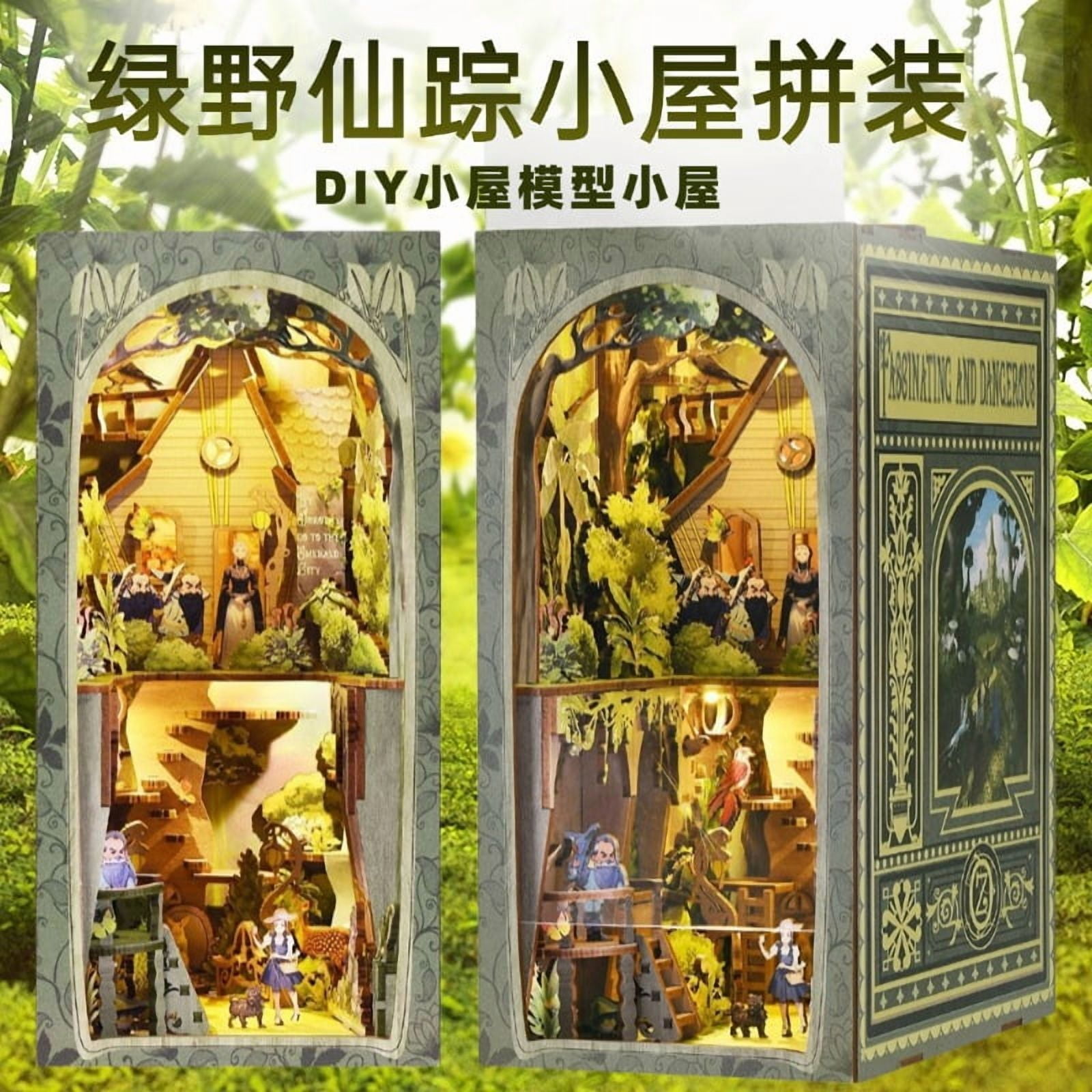 ToyVerse DIY Book Nook Kit, Doll House Book Nook Miniature Kit for ...