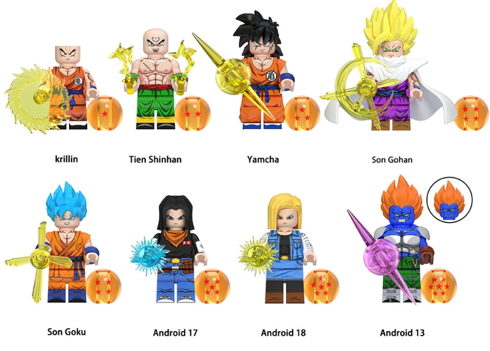 ToyVerse Dragon Ball Building Block, Dragon Ball Minifigures DBZ Vegeta ...