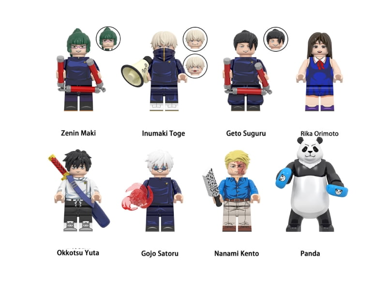 ToyVerse Jujutsu Kaisen Building Blocks, Jujutsu Kaisen Mini Figures ...