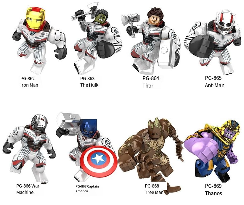 ToyVerse Superhero Building Block Minifigures, Superhero Action Figures ...