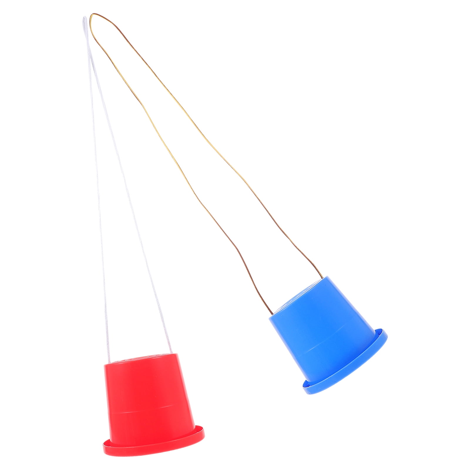 Toyandona 2 Pairs Kid Stilts Plastic Random Rope Color Garden Game Fun ...