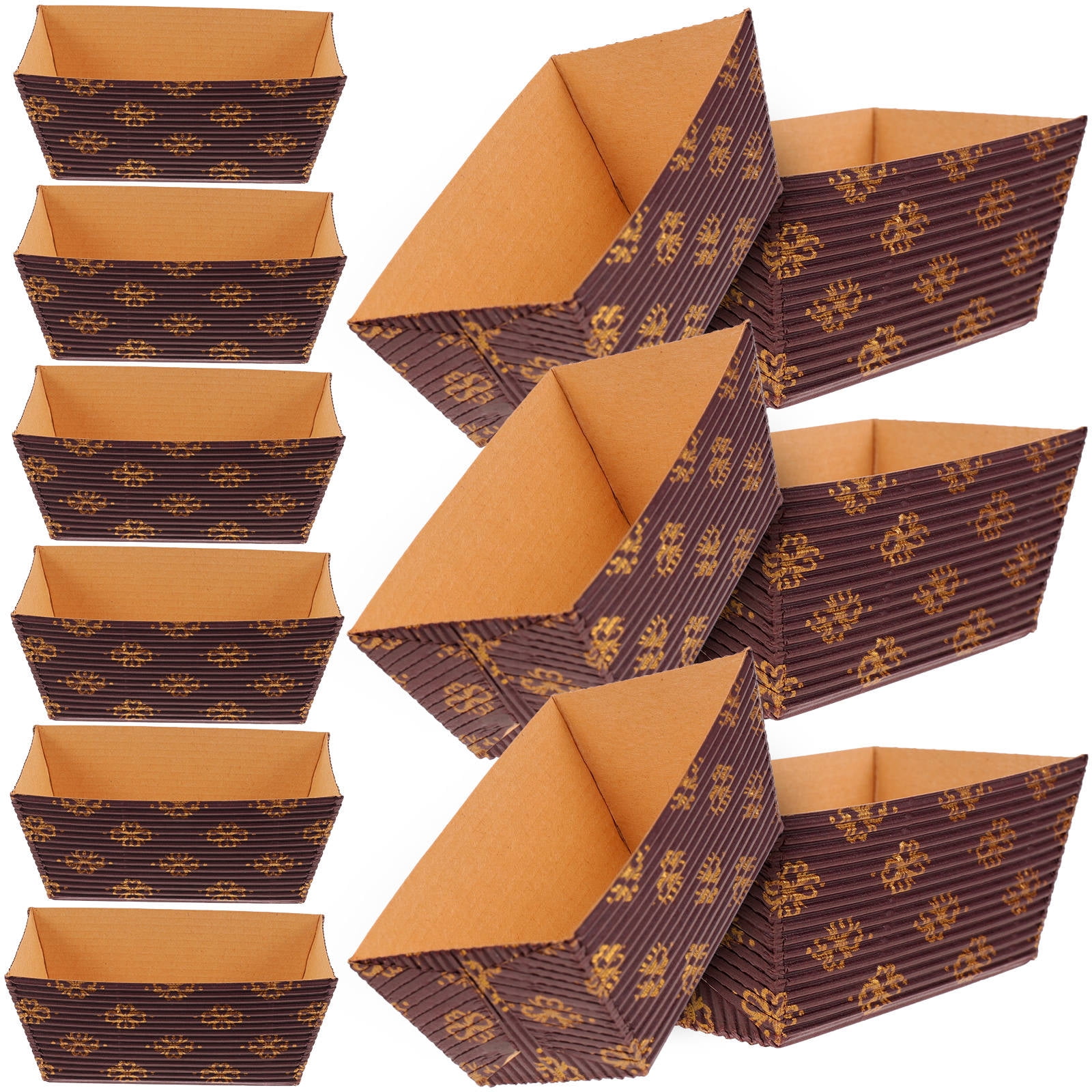 Toyandona 25pcs Paper Loaf Pan Mini for Baking Disposable Indoor Dining ...