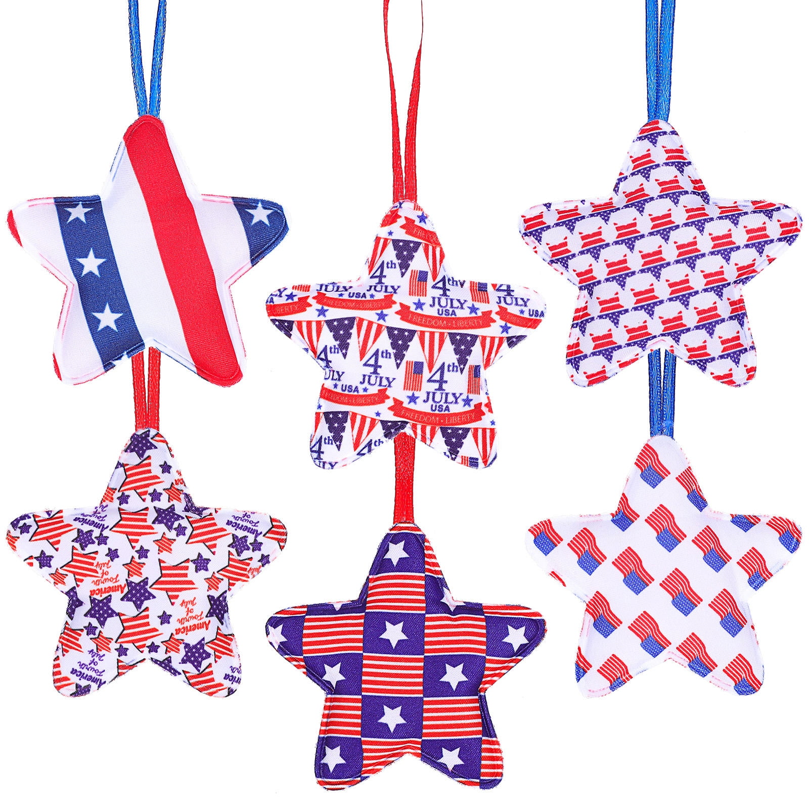 Toyandona 30Pcs Fourth of July Hanging Star Decorations for Porch ...