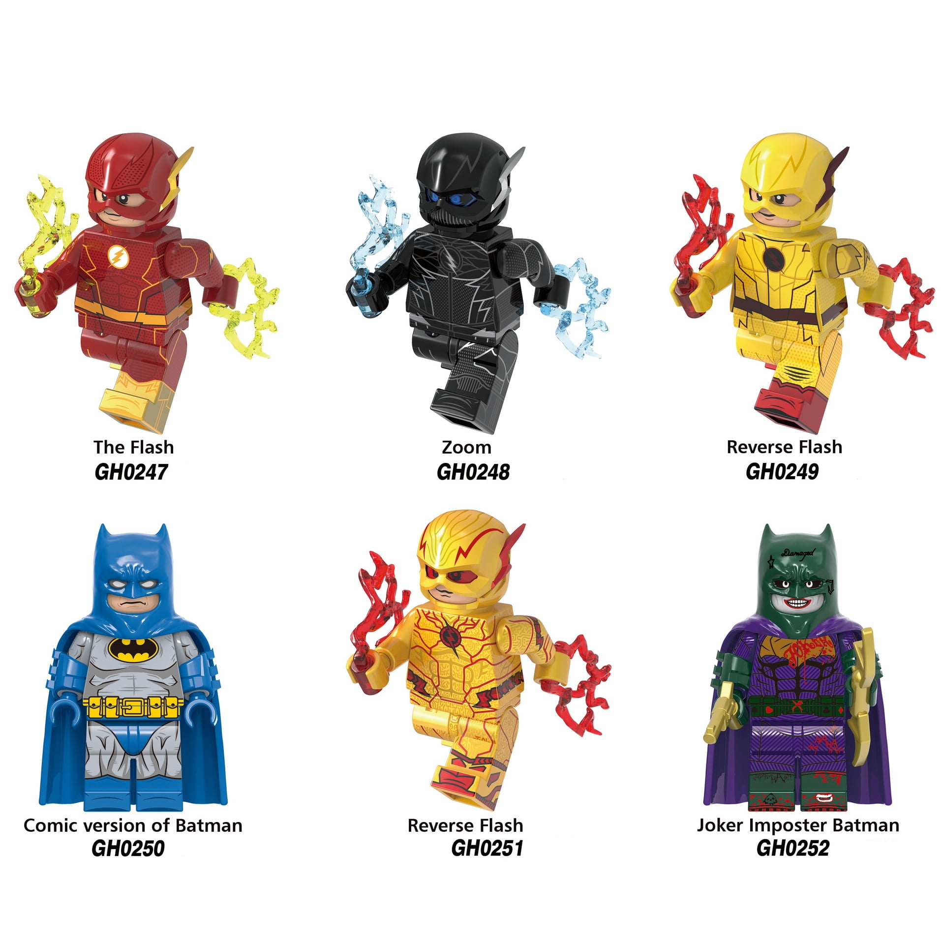 Toybuy Justice League Building Block Figures, 6 Pieces, The Flashpoint ...