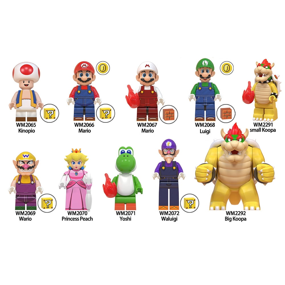 toybuy Super Mario Building Block Figures, 10 Sets, Mini Figures, Eco ...