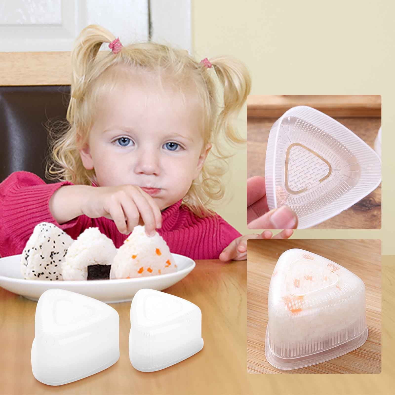 Toycle 2 Pcs Triangular Onigiri Maker, Non-stick Plastic Sushi Mold Box ...