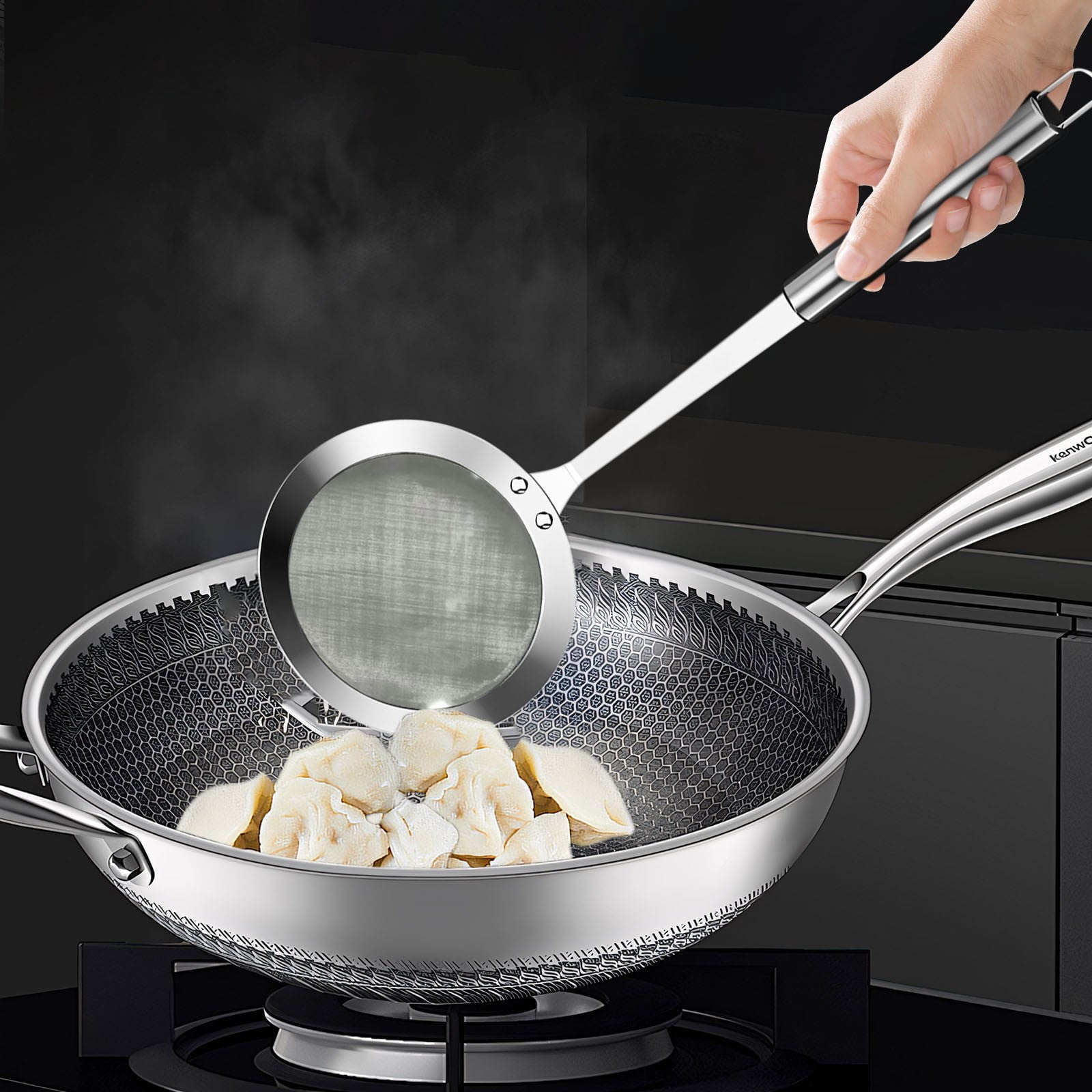 Toycle Fine Mesh Stainless Steel Colander 2025 Spoon Extra Fine Mesh ...