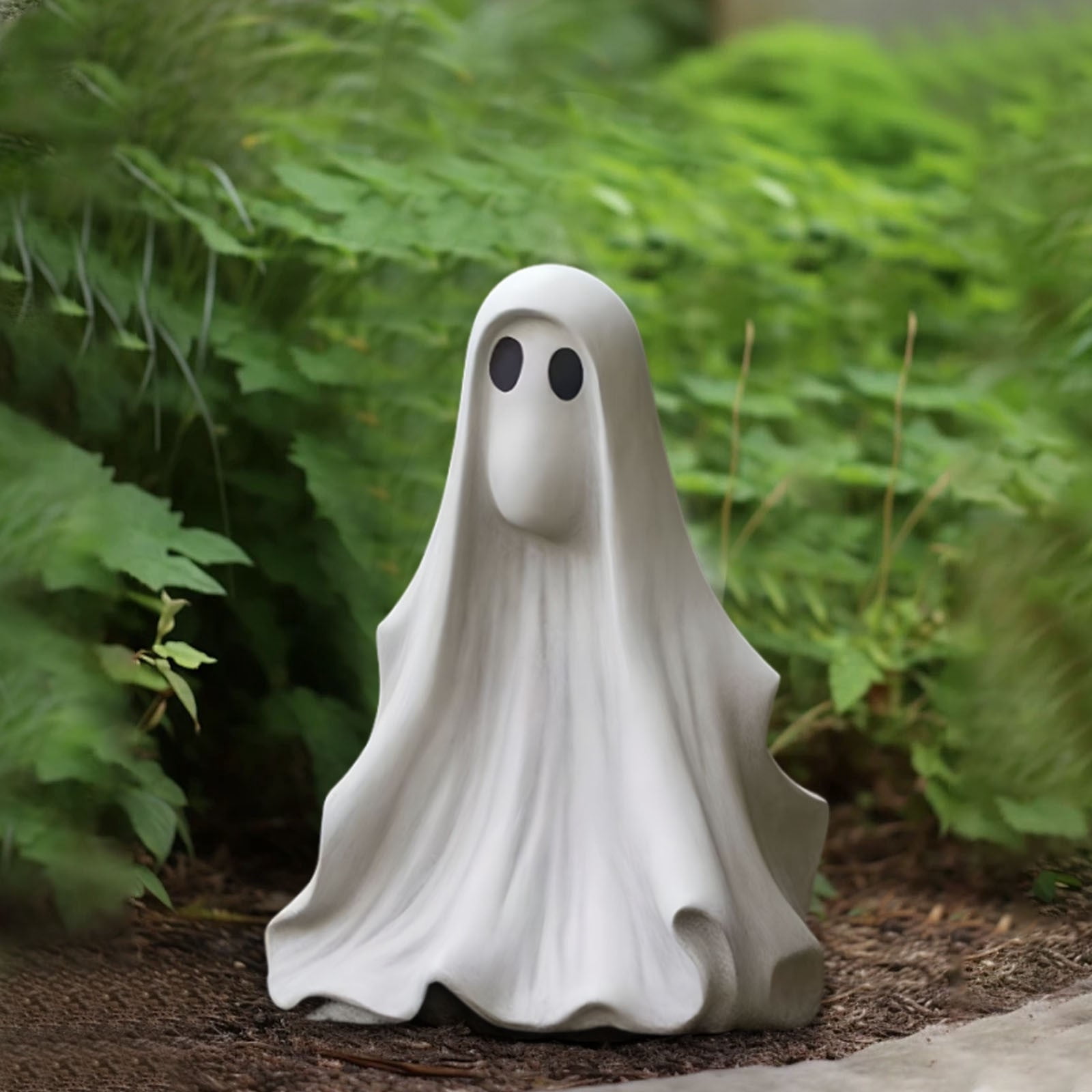 Toycle Halloween White Ghost Outdoor Statue Cute Ghost Decoration Resin ...
