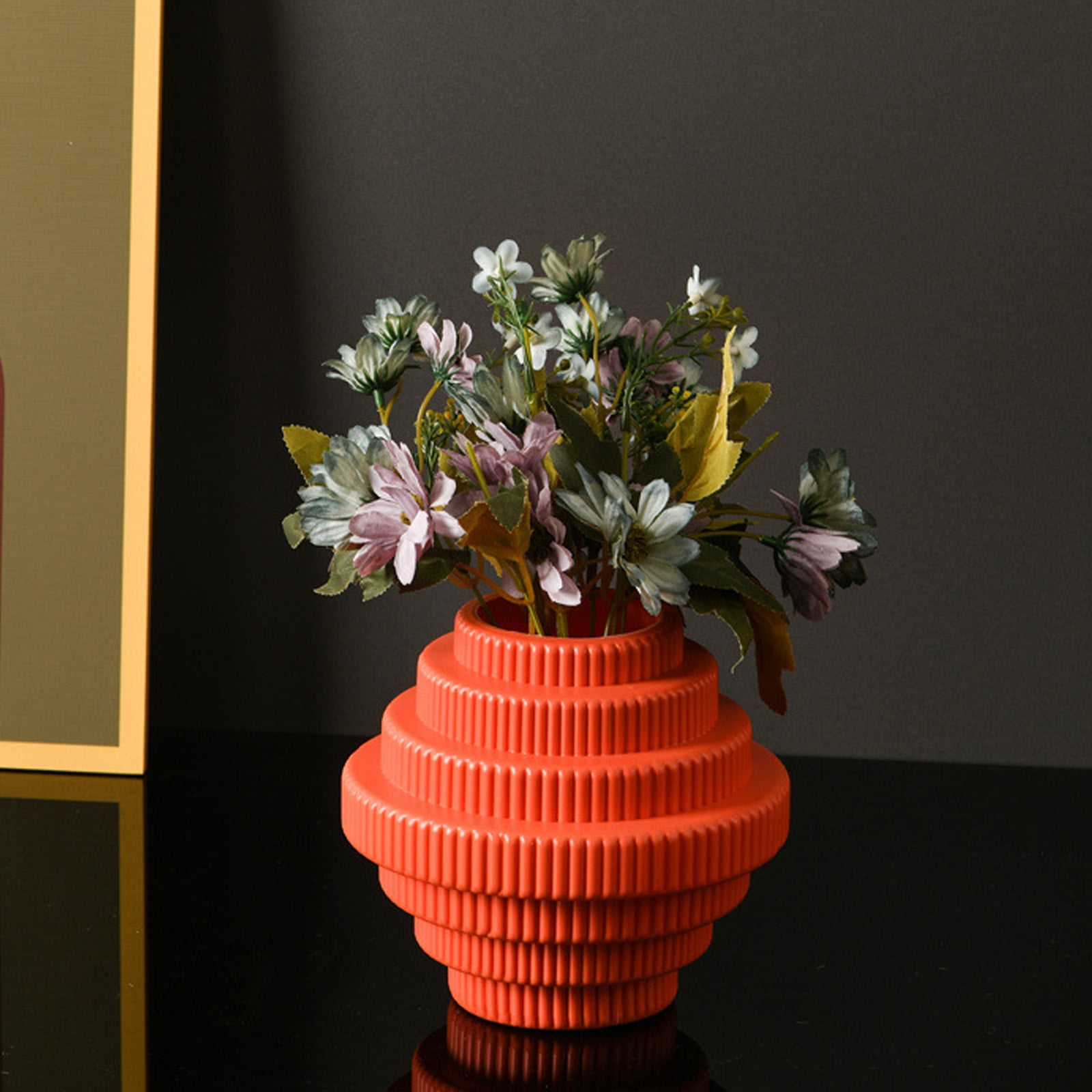 Toycle Plastic Imitation Glazed Vase Living Room Flower Arrangement TV ...