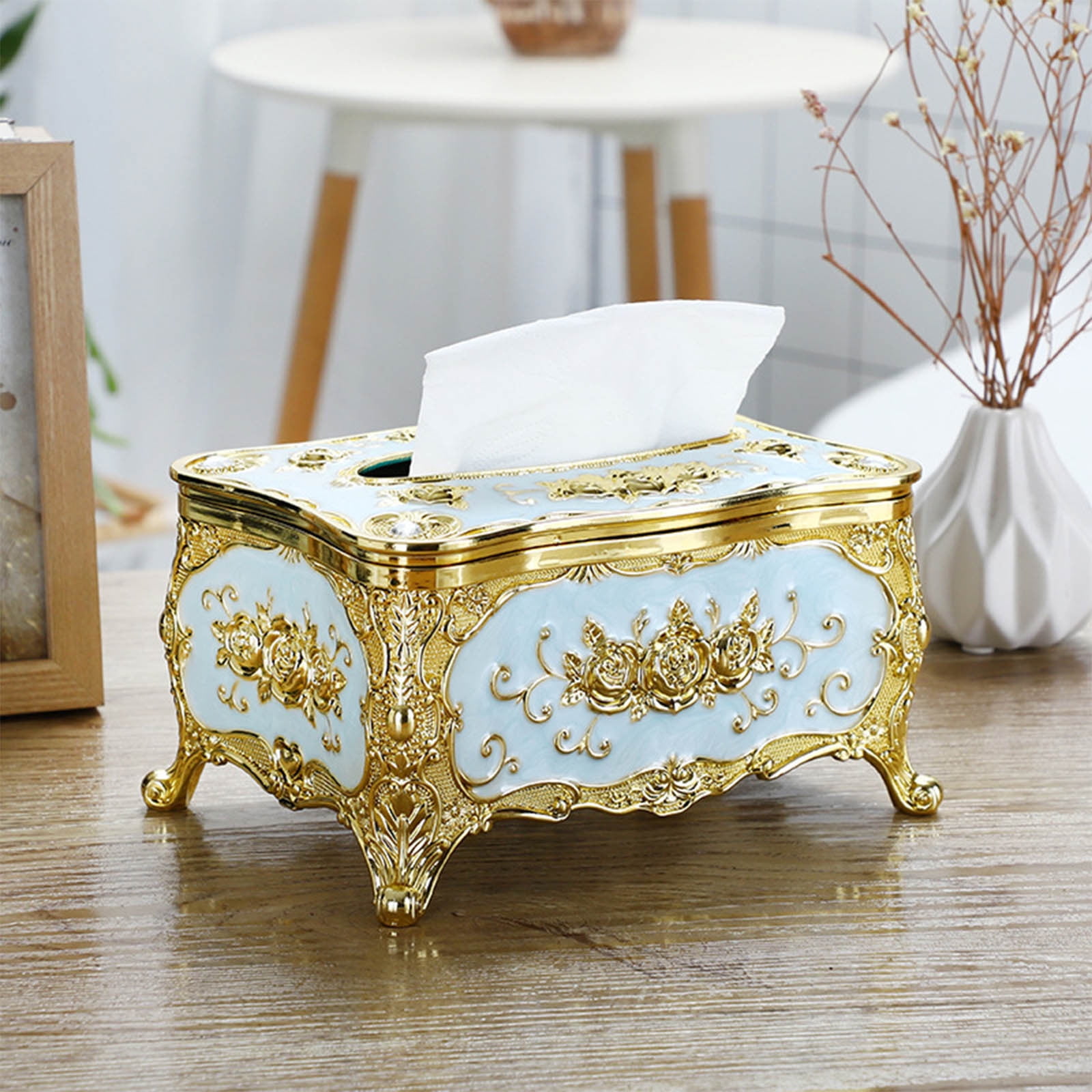 Toycle Vintage Style Tissue Box Storage Acrylic Desktop Plastic ...