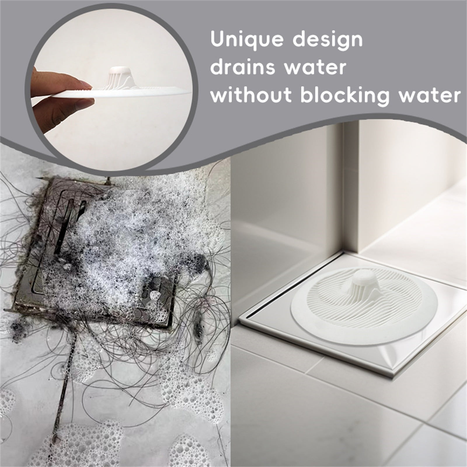 Toyeng Anti-Clogging Floor Drain,Over Clearance!"Square Metal Anti ...