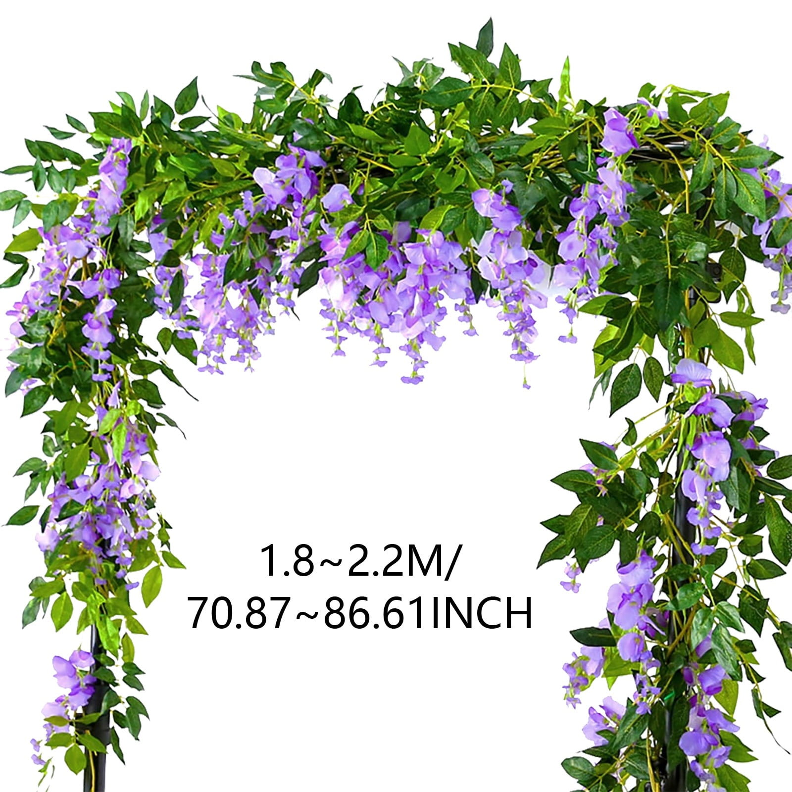 Toyeng Artificial Cane Artificial Flowers Silk Wisteria Garland ...
