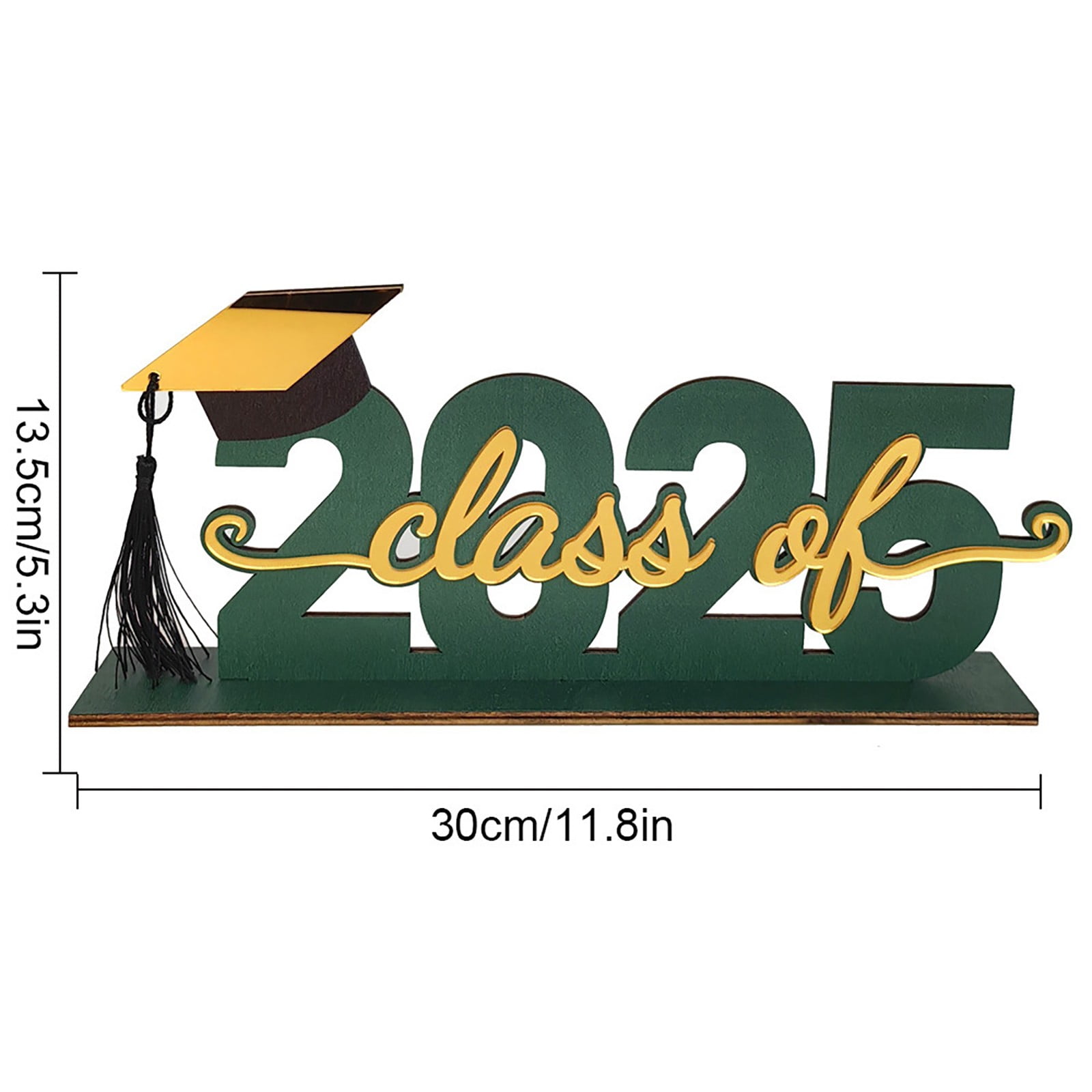 Toyeng Desktop Dress Up Black and Gold Graduation Decorations Class of ...