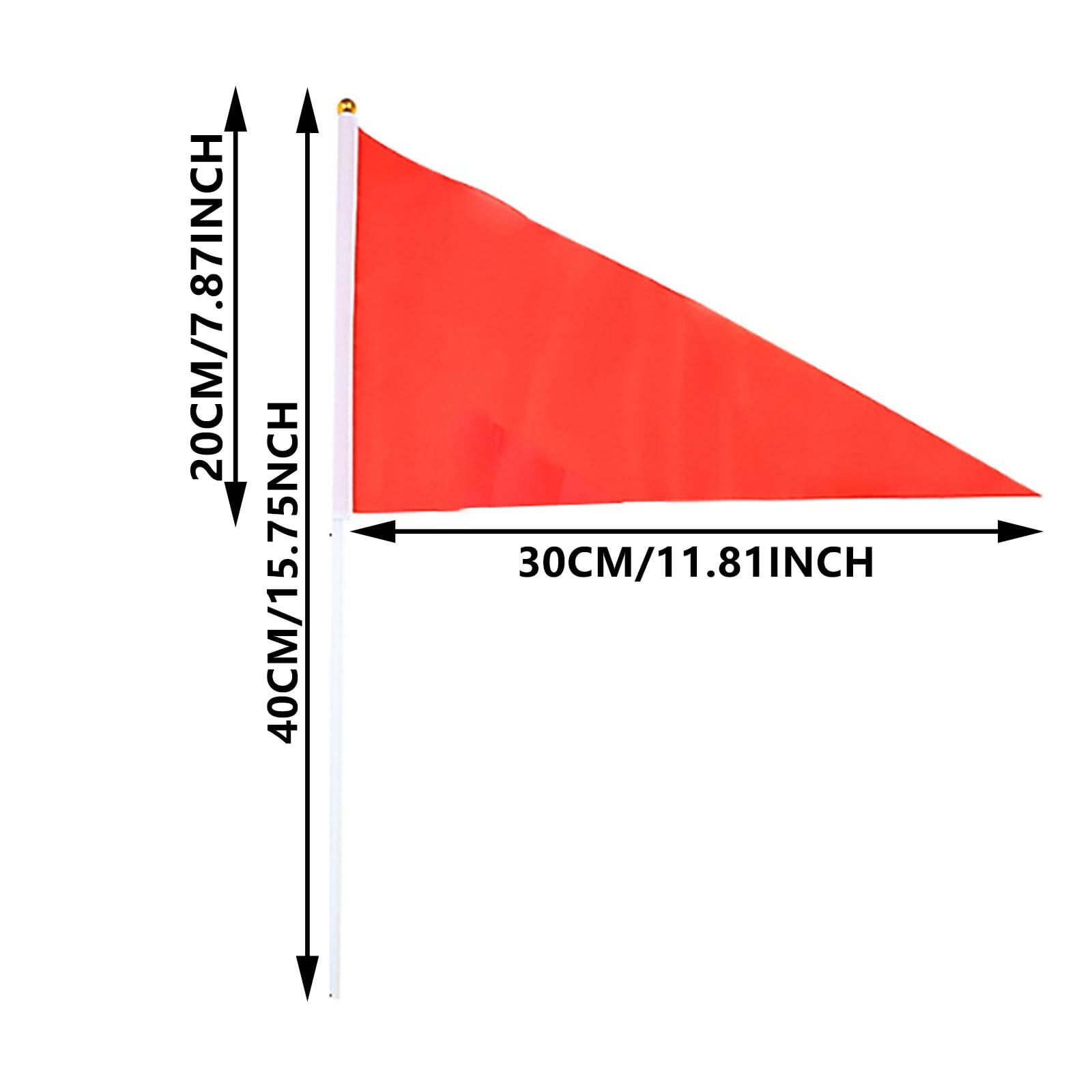 Toyeng Household Antependium Versatile Set of 20 Orange Triangle Flags ...