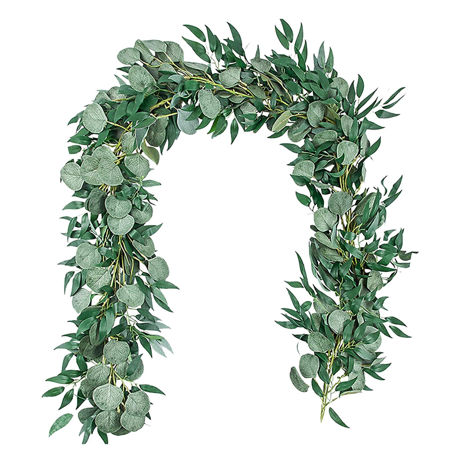 Toyeng Household Imitation, Artificial Garland Leaves Vines Grey Green ...