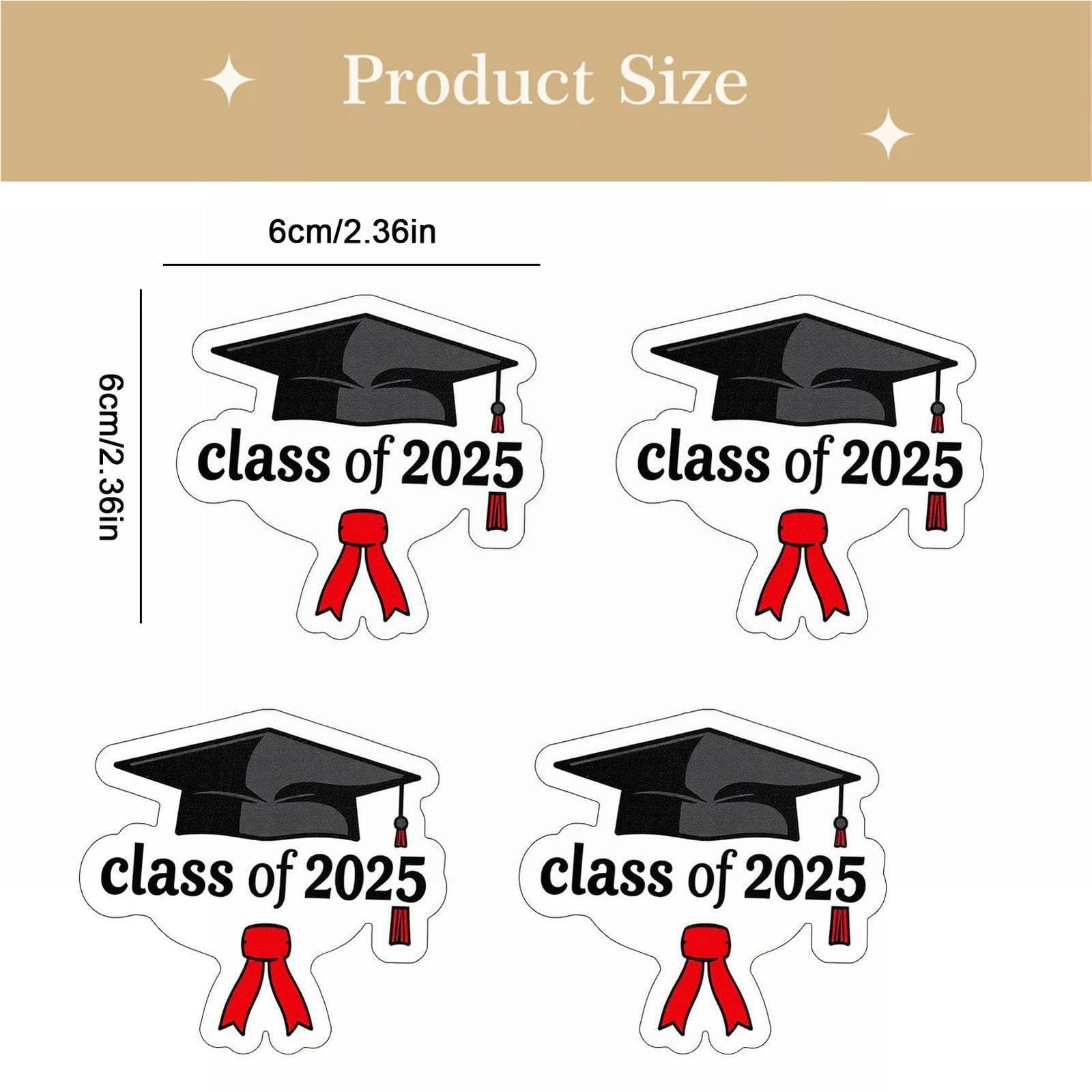 Toyeng Household Stickers Graduation Cap Stickers 2025 Graduation Cap ...
