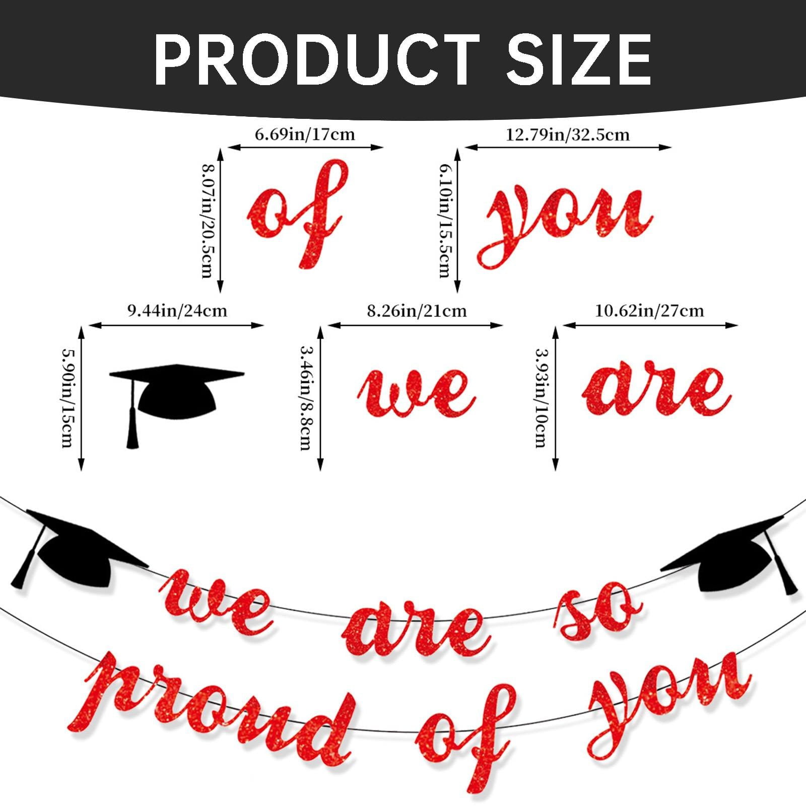 Toyeng Party Balloon 2025 Graduation Banners Glitter We Are So Proud of ...