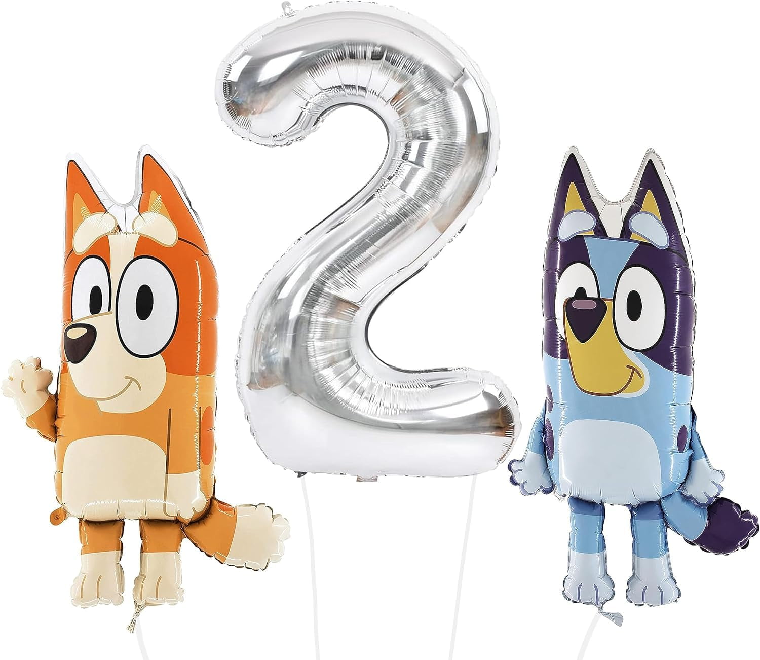 Toyland® Bluey & Bingo STF9 Balloon Pack - 2 x 80cm (32") Character ...