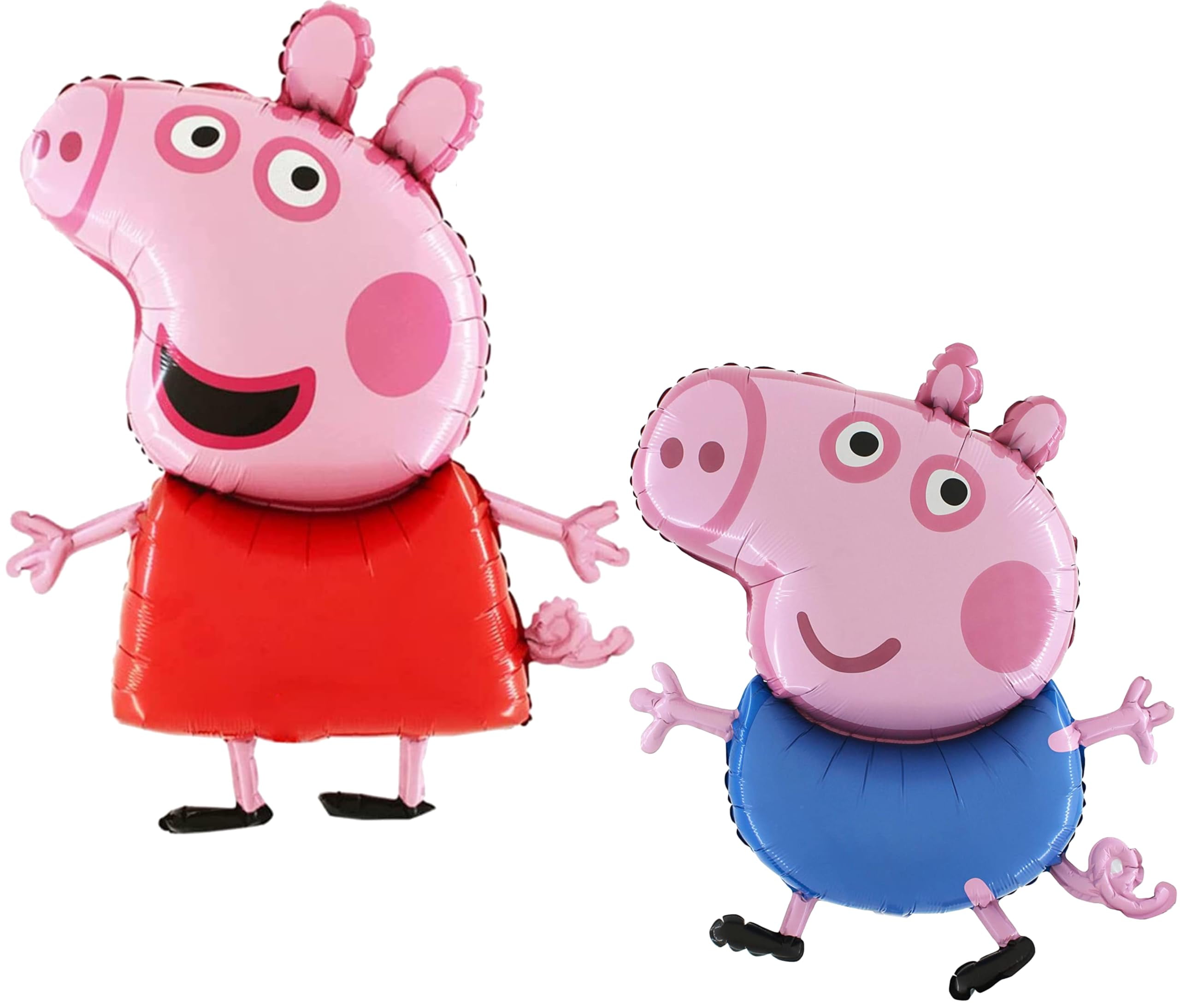Toyland Pack of 2 IFF17 Giant Peppa Pig & George Pig Character Foil ...