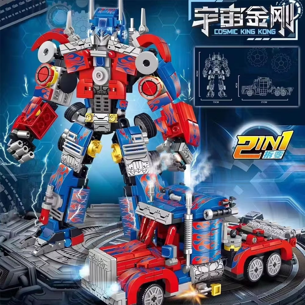 ToylinX 478pcs Transforming Building Set,Collectible 2 in 1 ...