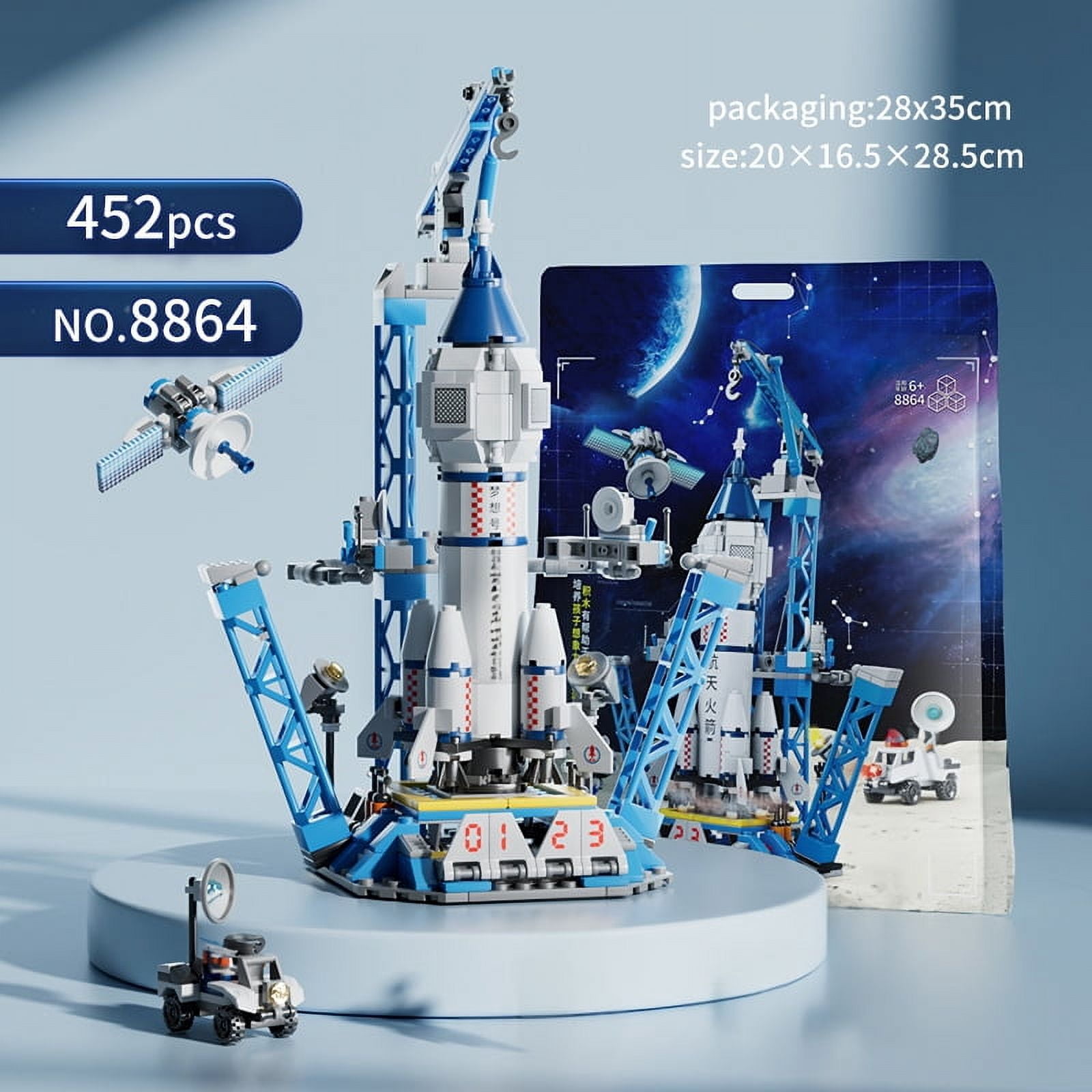 ToylinX Launch Center Lunar Lander Model Building Blocks Spaceship ...