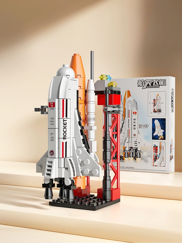 ToylinX Launch Center Lunar Lander Model Building Blocks Spaceship Spaceport Figure Shuttle ...
