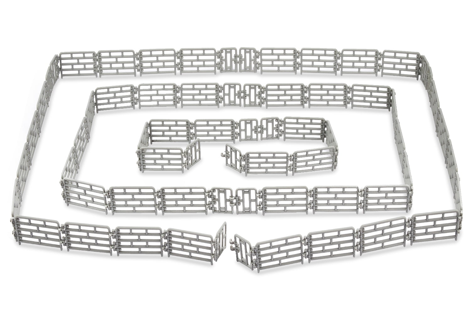 Toymany 64PCS Mini Toys Fence for Farm Animals - Tiny Horse Corral ...