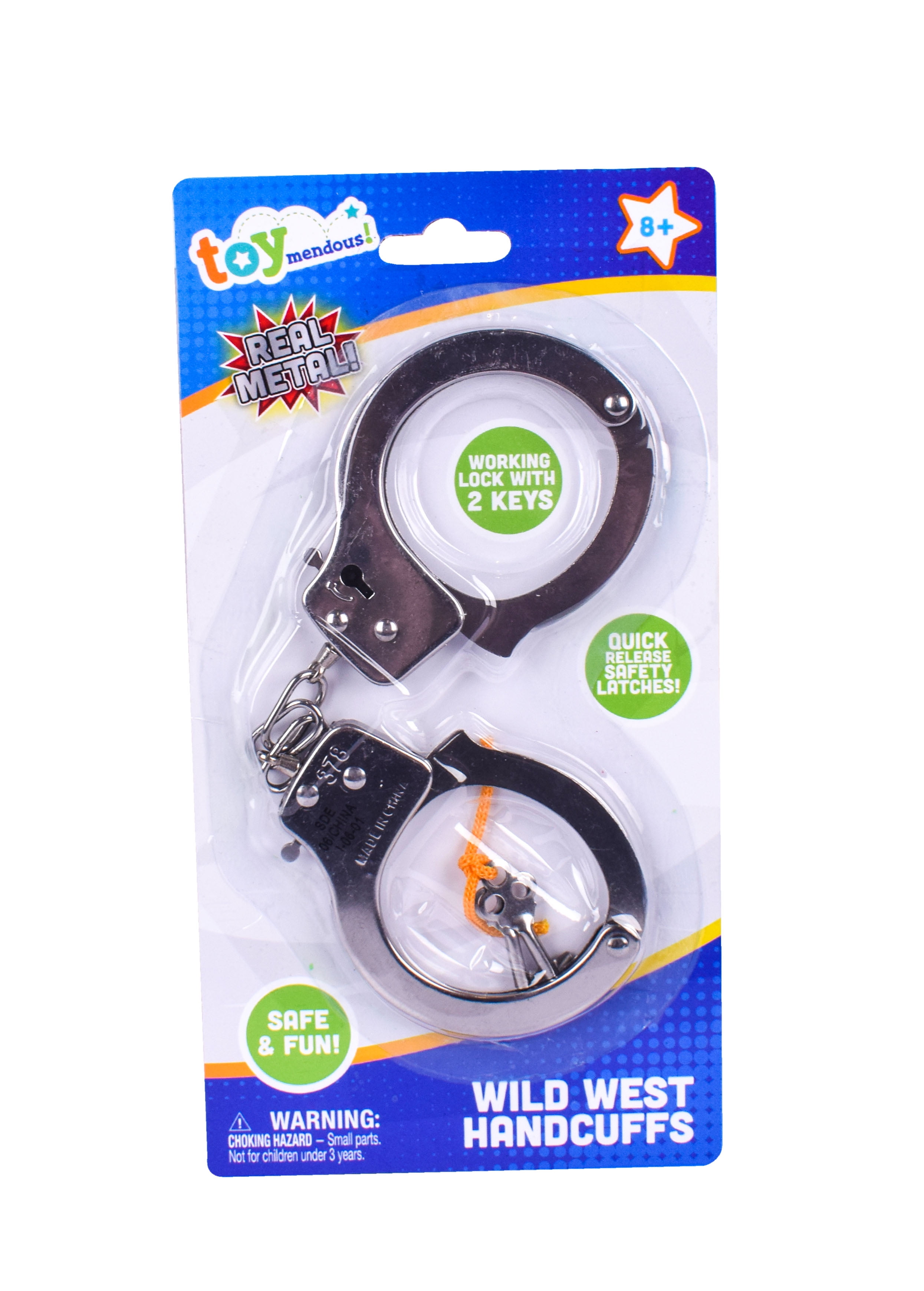 Toymendous Handcuffs Toy for Children Ages 8+, 1 Pack - Walmart.com