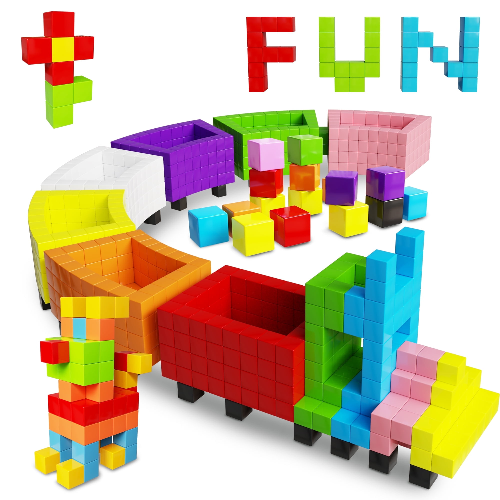 Toymii 90P Solid Color Magnetic Blocks for kids - Walmart.com