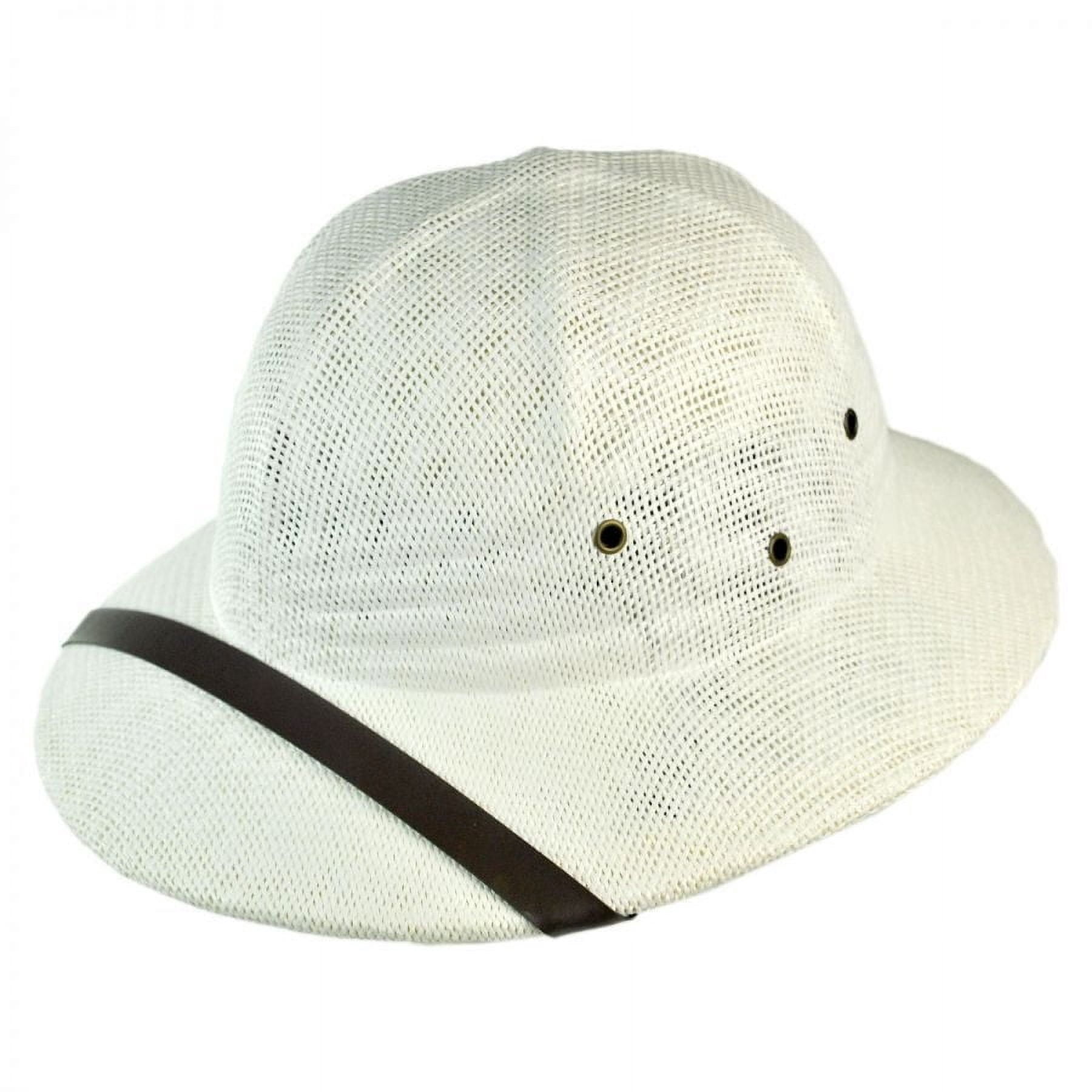 Toyo Straw Pith Helmet - ADJUSTABLE - White - Walmart.com