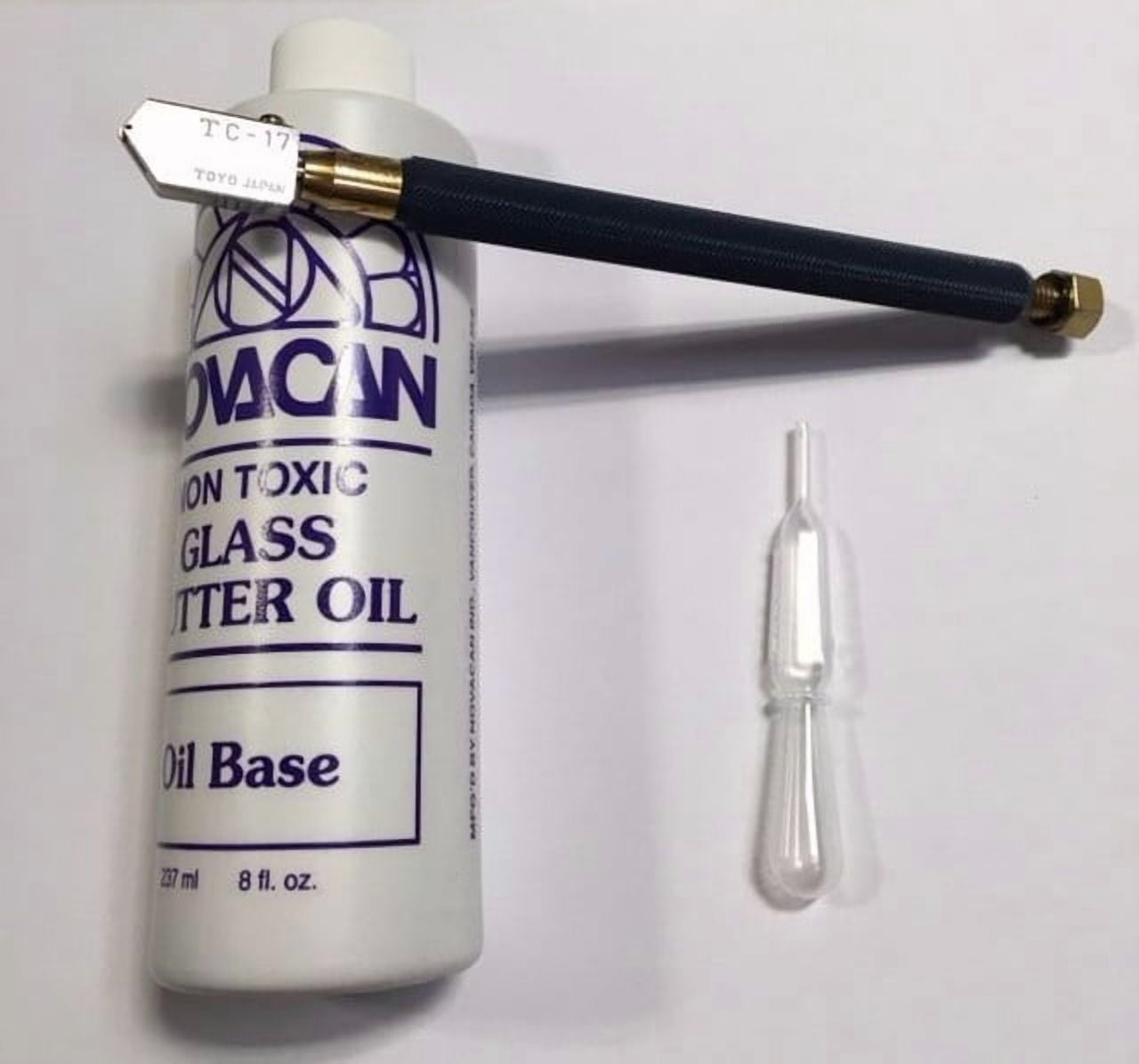 Toyo TC17B Metal Handle Straight Head Oil Cutter and Glass Cutting Oil ...