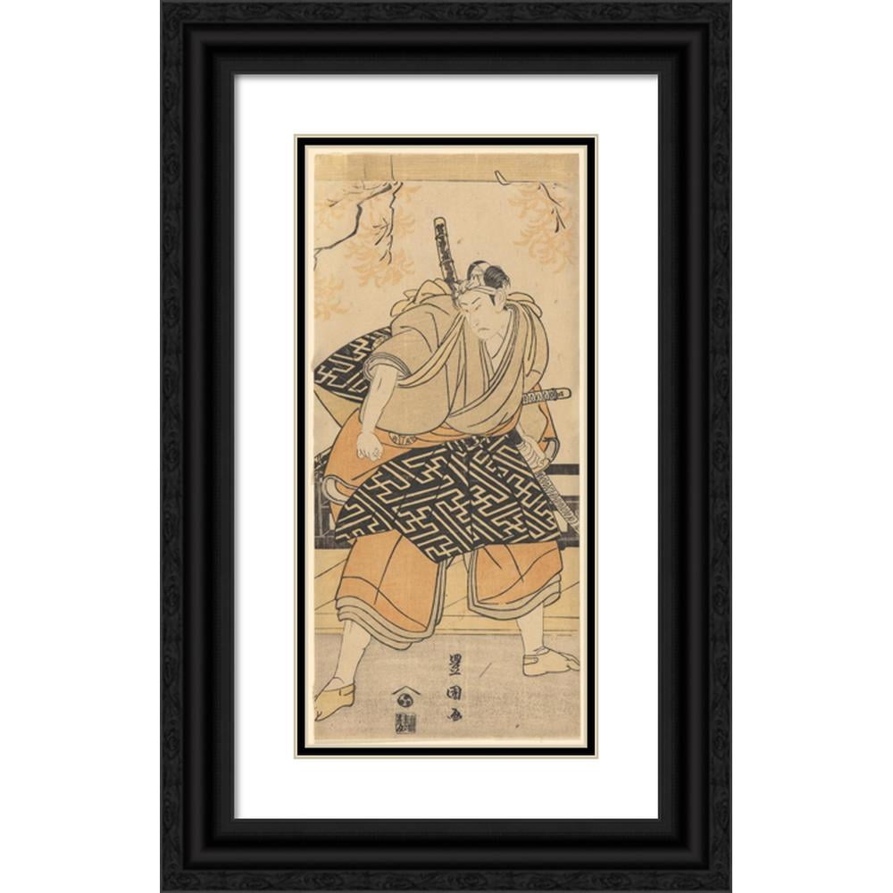 Toyokuni Utagawa 10x18 Black Ornate Wood Framed Double Matted Museum ...