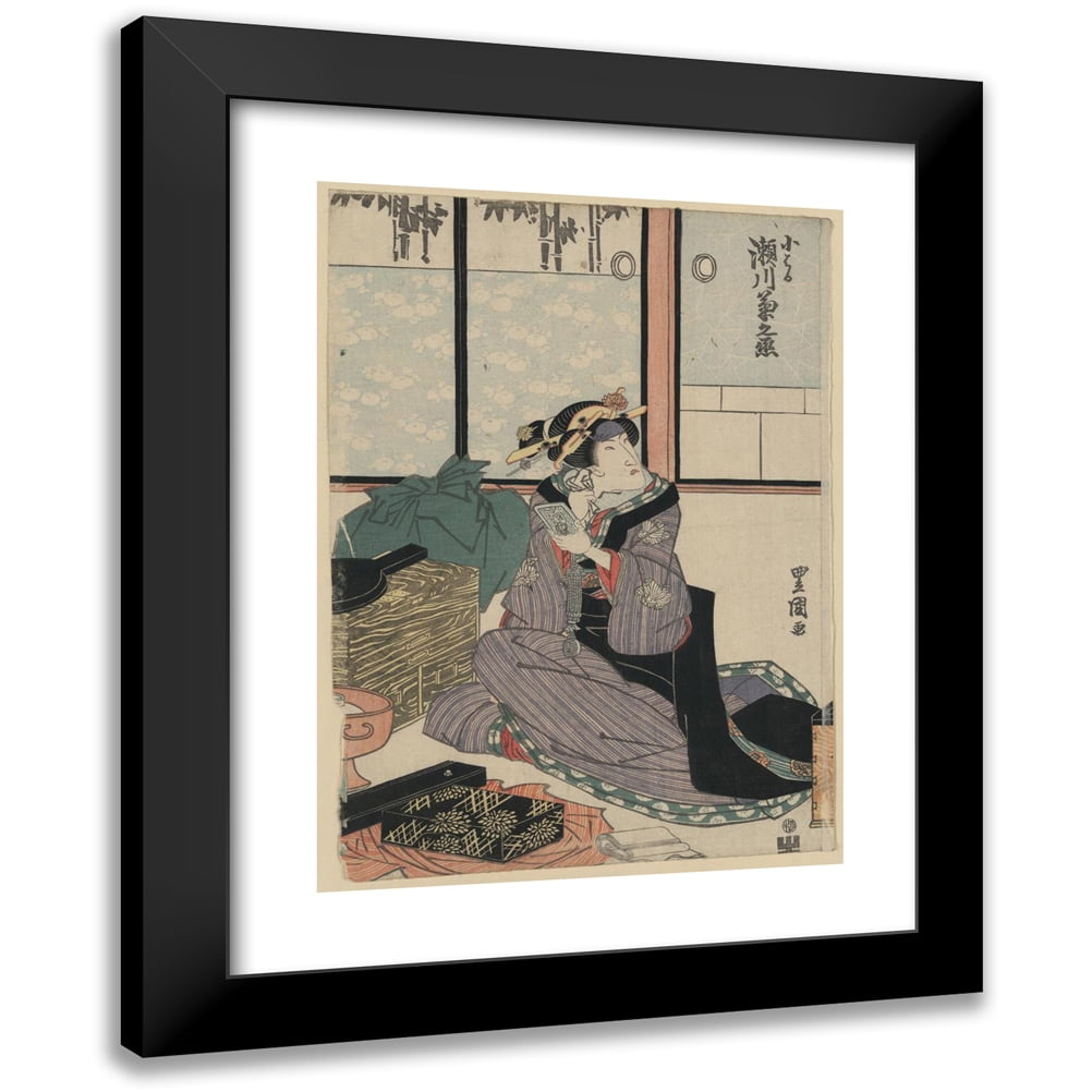 Toyokuni Utagawa 11x14 Black Modern Framed Museum Art Print Titled ...