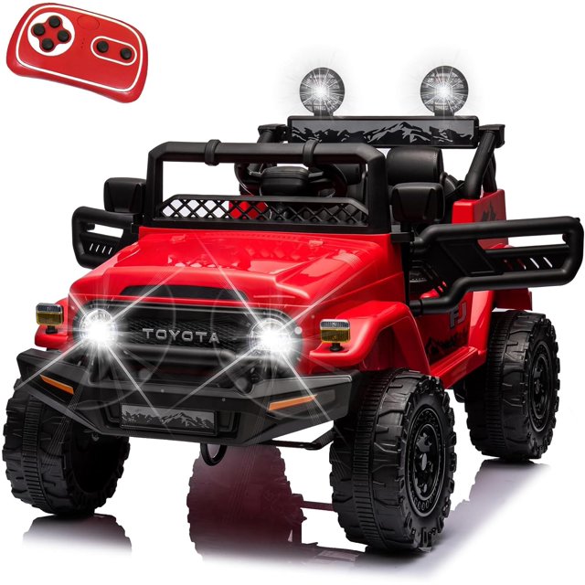 Toyota Kids 12V Ride-On Truck, 3-8 Years Old, Electric, 2.4G Remote, Spring Suspension, MP3 ...