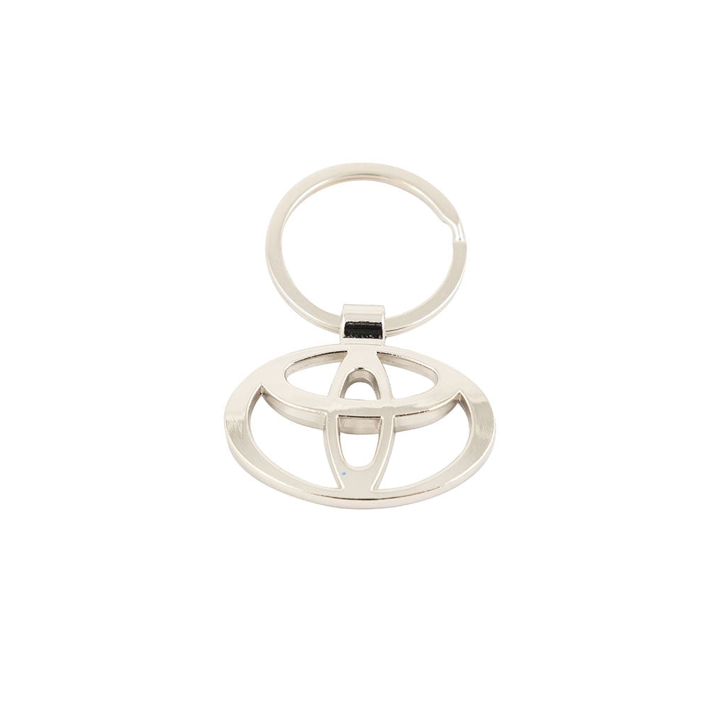Toyota 3D Chrome Metal Car Logo Emblem Keychain Key Ring Accesories ...