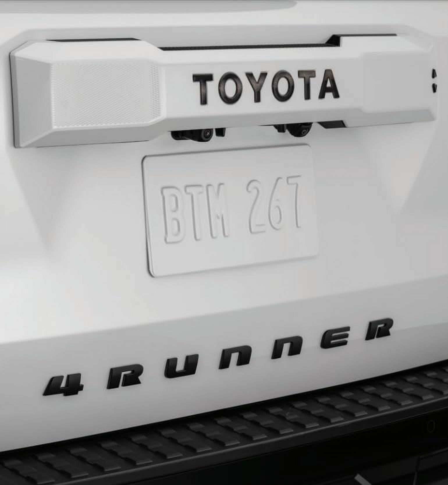 Toyota 4Runner Gloss Black Tailgate Letter Inserts, Black Chrome Badge ...