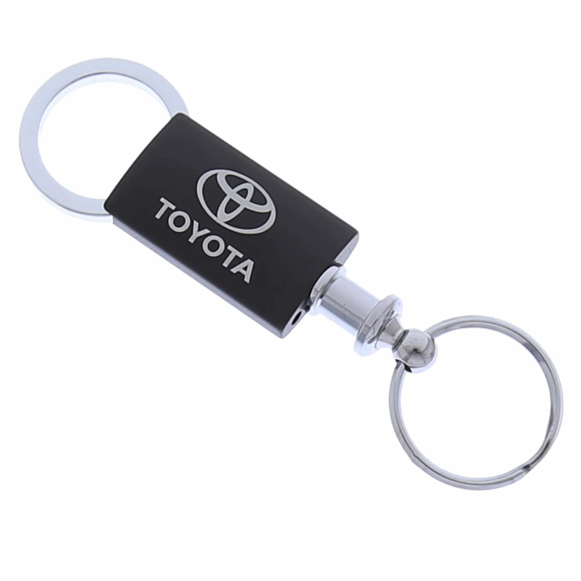 Toyota Anodized Aluminum Valet Key Chain (Black) - Walmart.com