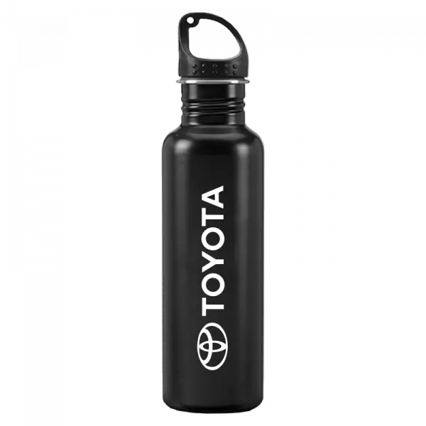 Toyota Black Aluminum Water Bottle Tumbler Travel Mug Official Licensed ...