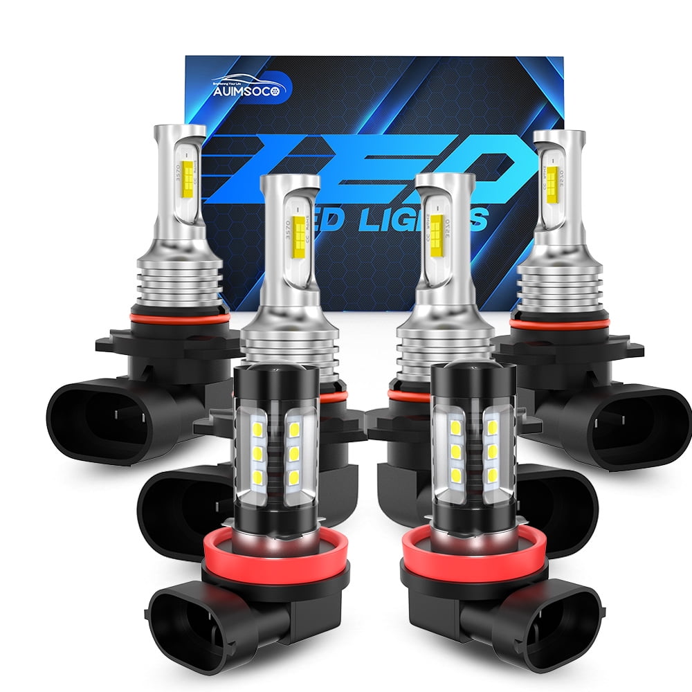 For Toyota Corolla 2009-2013 8000LM LED Headlight 9005 9006 H11 Bulbs ...
