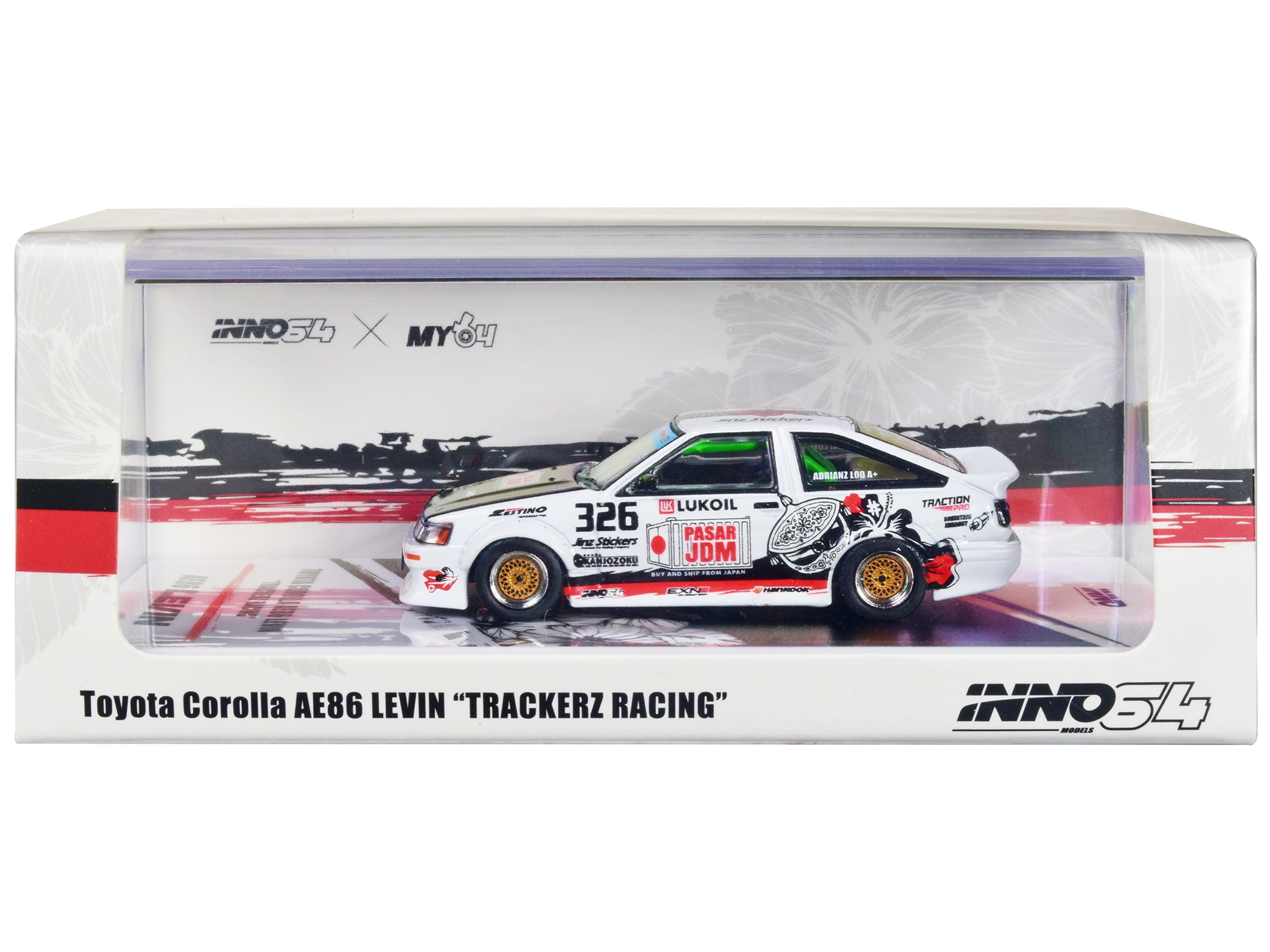 Inno64 Toyota Corolla AE86 Levin - Trackers Racing - Walmart.com
