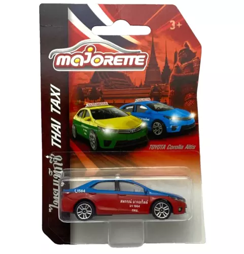 Toyota Corolla Altis Red Blue E170 Majorette Thai Taxi 2017 292J 1:64 ...