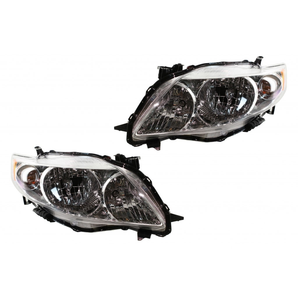 For Toyota Corolla Headlight Assembly 2009 2010 Pair Driver and ...
