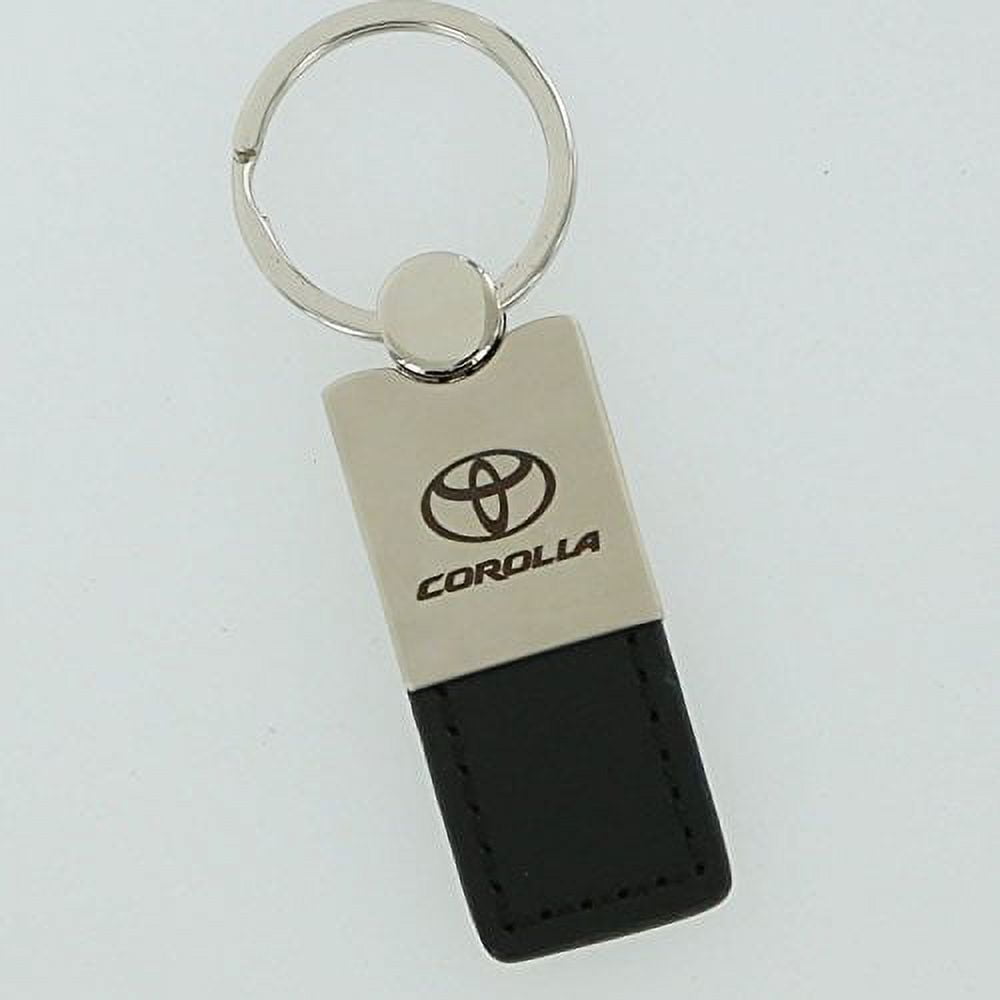 Toyota Corolla Keychain & Keyring - Duo Premium Black Leather - Walmart.com