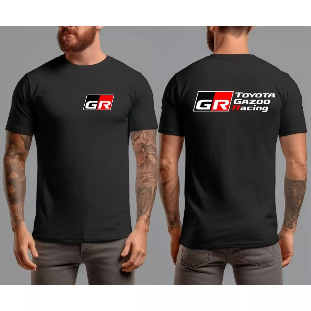 Toyota GR Gazoo Racing Logo Tshirt Front and Back Unisex,Black Color ...